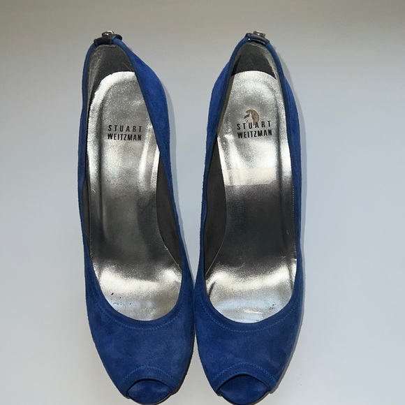 Stuart Weitzman | Shoes | Stuart Weitzman Cobalt Blue Suede Stilettos ...